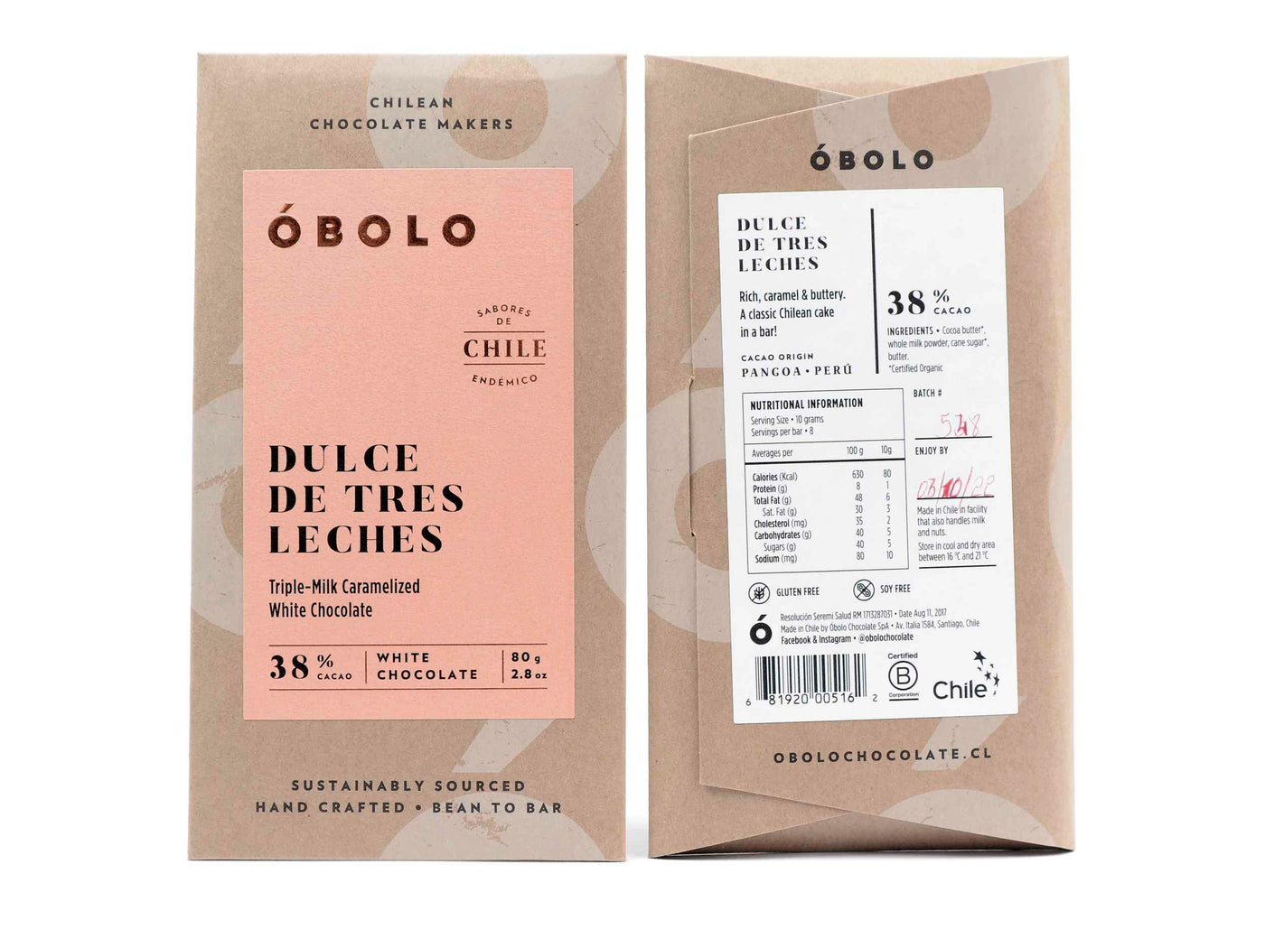 Óbolo Dulce de Tres Leches 38%